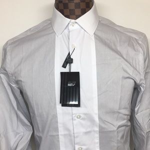William Rast | Shirts | William Rastgraywhite Colorblock Dress Shirt ...